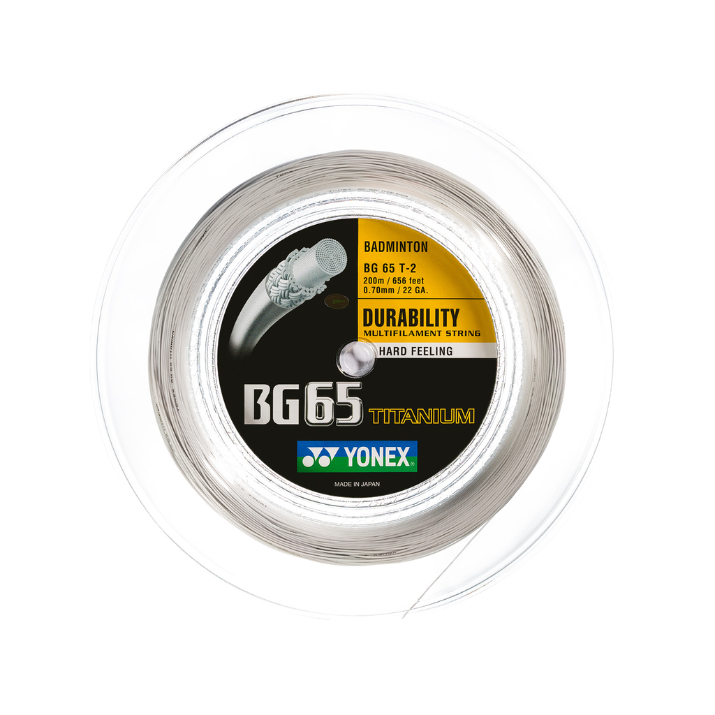 YONEX BG65 TITANIUM STRING 200m – TALIANOS SPORTS